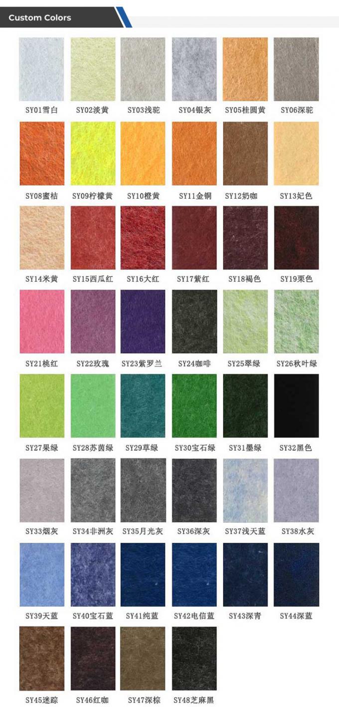 Sound Proofing Acoustic Wall Panels 100% Polyester Fiber