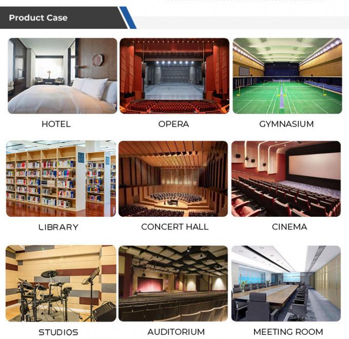 High Density Sound Proof Padding Acoustic Wall Panels Polyester ...