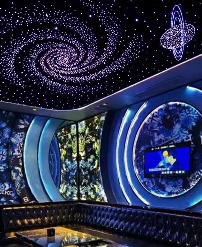 Starry Sky Polyester Ceiling Tiles Decorative Cinema Room 600mmx600mm