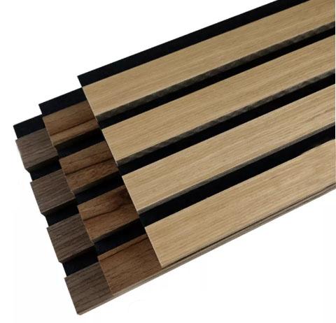Wall Ceiling Decorative Acoustic Slat Wood Wall Panels Sound Absorb Board