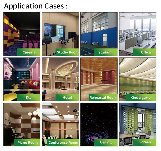 High Density Polyester Fiber Acoustic Panel Interior Wall Decorative