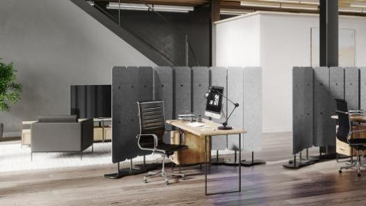 Sound Absorbing Acoustic Office Dividers Free Standing Acoustic Office ...
