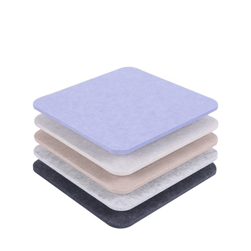 Wall Decorative Polyester Fiber Felt Sound Absorption Panel Colorful