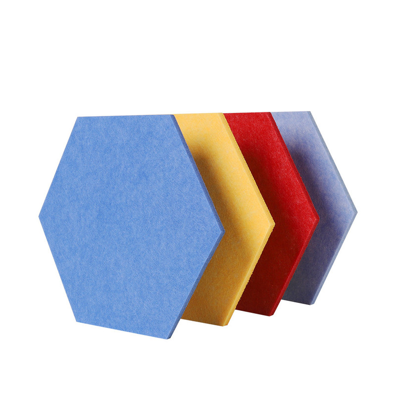 Hexagon Soundproof Acoustic Wall Panel Polyester Acoustic Panel