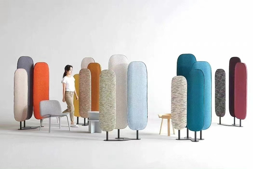 Privacy Screen Freestanding Acoustic Office Dividers PET Acoustic Partition