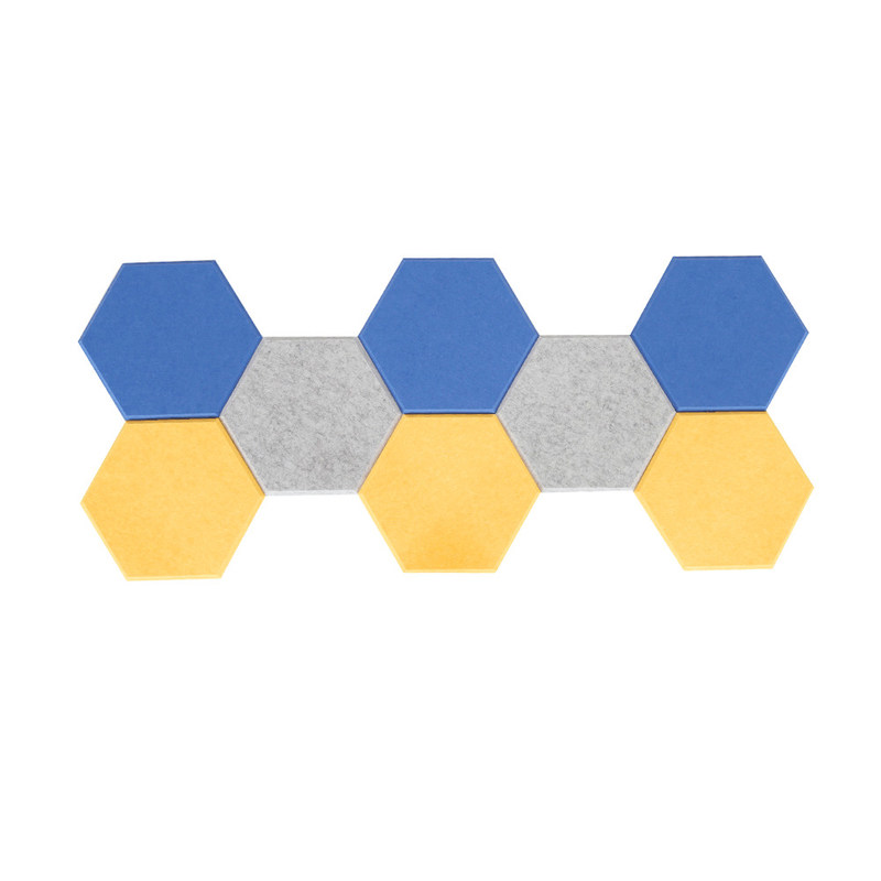 Polyester Fiber Hexagonal Acoustic Panels 3800gsm 12mm