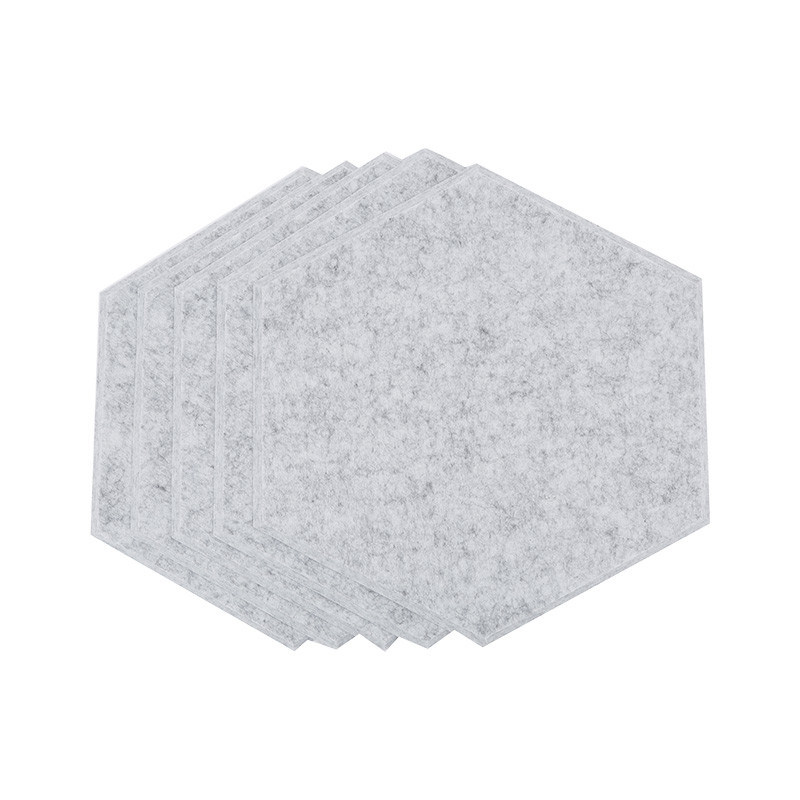 Self Adhesive Soundproof Hexagon Polyester Fiber Acoustic Panel ...