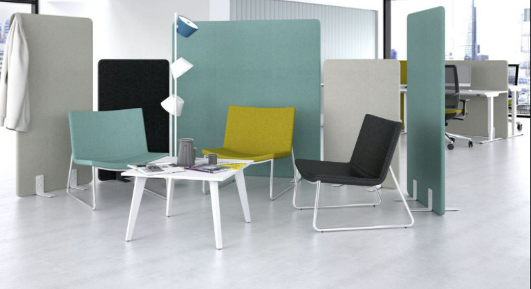 Polyer Fiber Beautiful Removable Acoustic Office Dividers Space Room ...