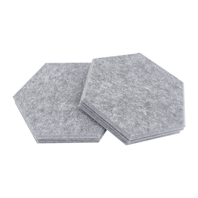 Sound Absorbing Wall Hexagonal Acoustic Panels 130mmx150mm