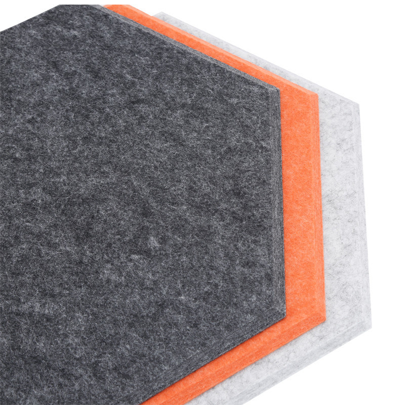 High Density Sound Proof Wall Panels Stylish Hexagon Acoustic Panels