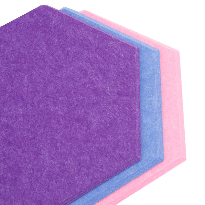 High Density Sound Proof Wall Panels Stylish Hexagon Acoustic Panels