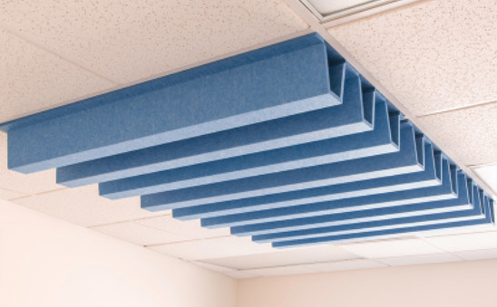 Modeling Sound Absorbing Ceiling Panels 9mm 12mm 100% Polyester Fiber