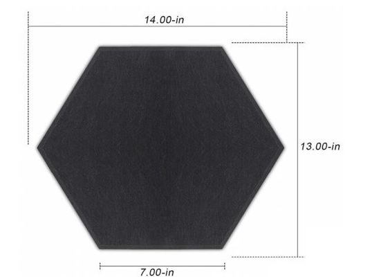 9mm 12mm Polyester fiber felt Hexagonal Acoustic Panels Sound Absorption